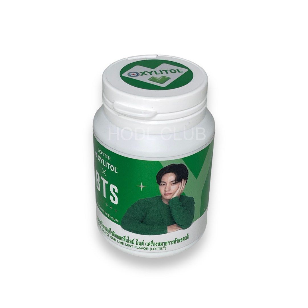 Xylitol x BTS mint chewing gum 58g, Food & Drinks, Packaged & Instant ...