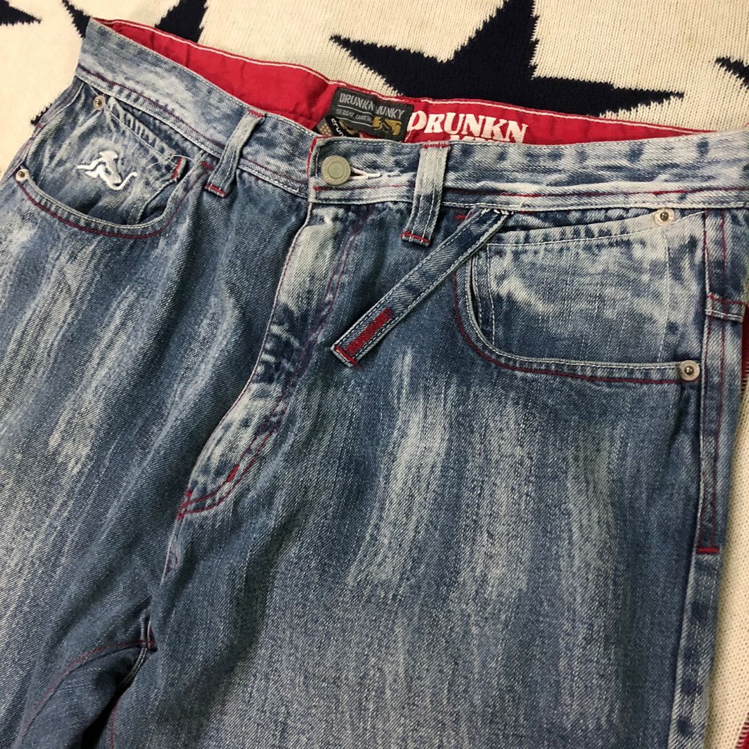 Y2k Drunk N Munky Vintage Jeans Baggy, Men's Fashion, Bottoms, Jeans on ...