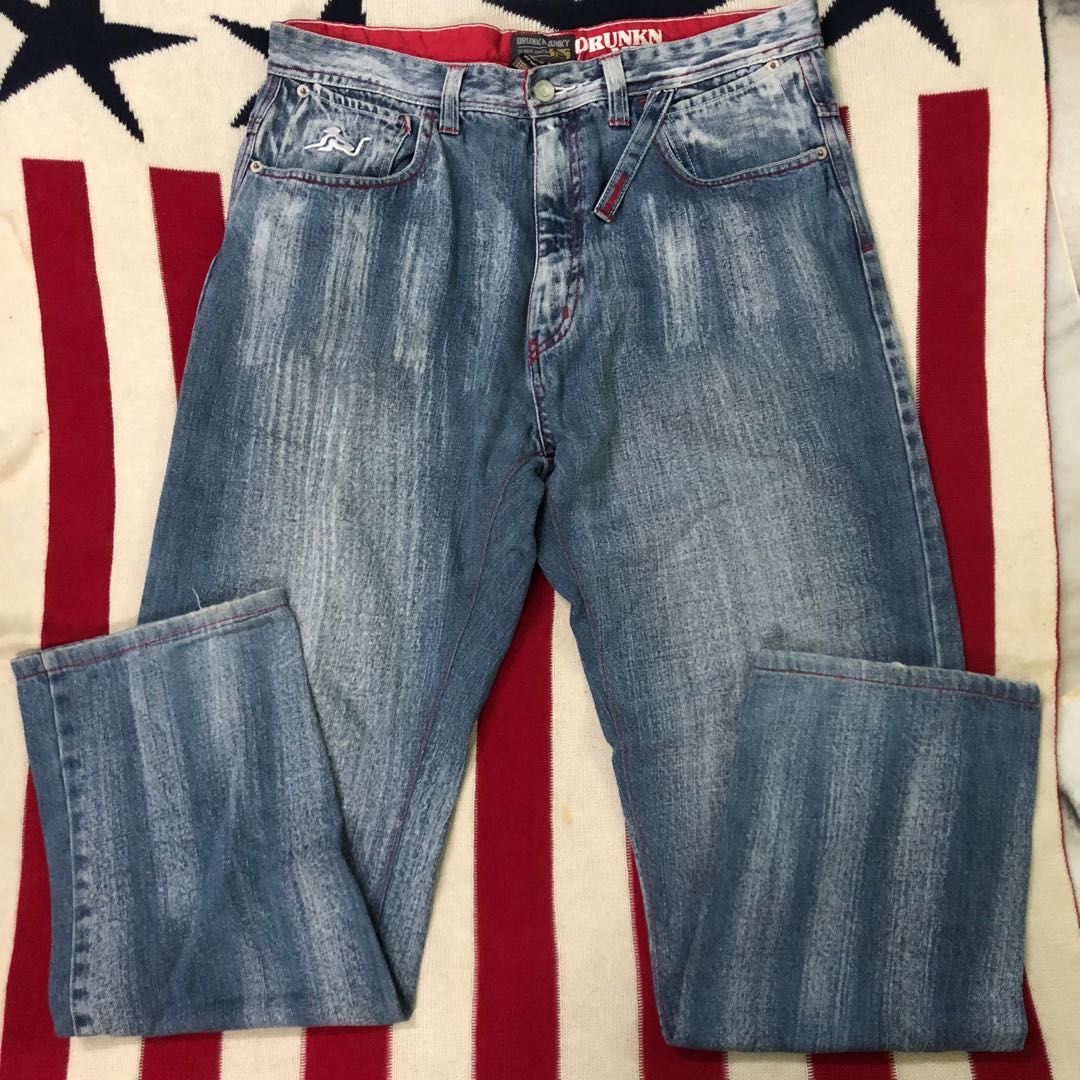 Y2k Drunk N Munky Vintage Jeans Baggy, Men's Fashion, Bottoms, Jeans on ...