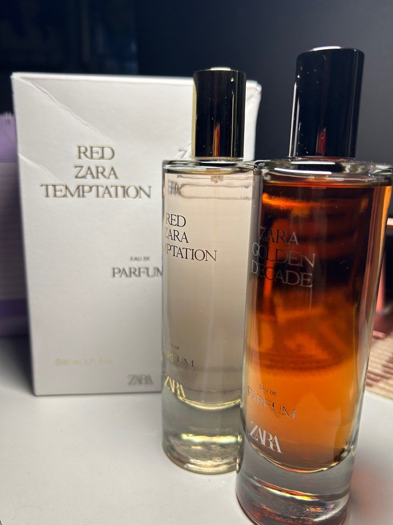 Good deal! ZARA RED TEMPTATION & GOLDEN DECADE 80ml duo, Beauty ...