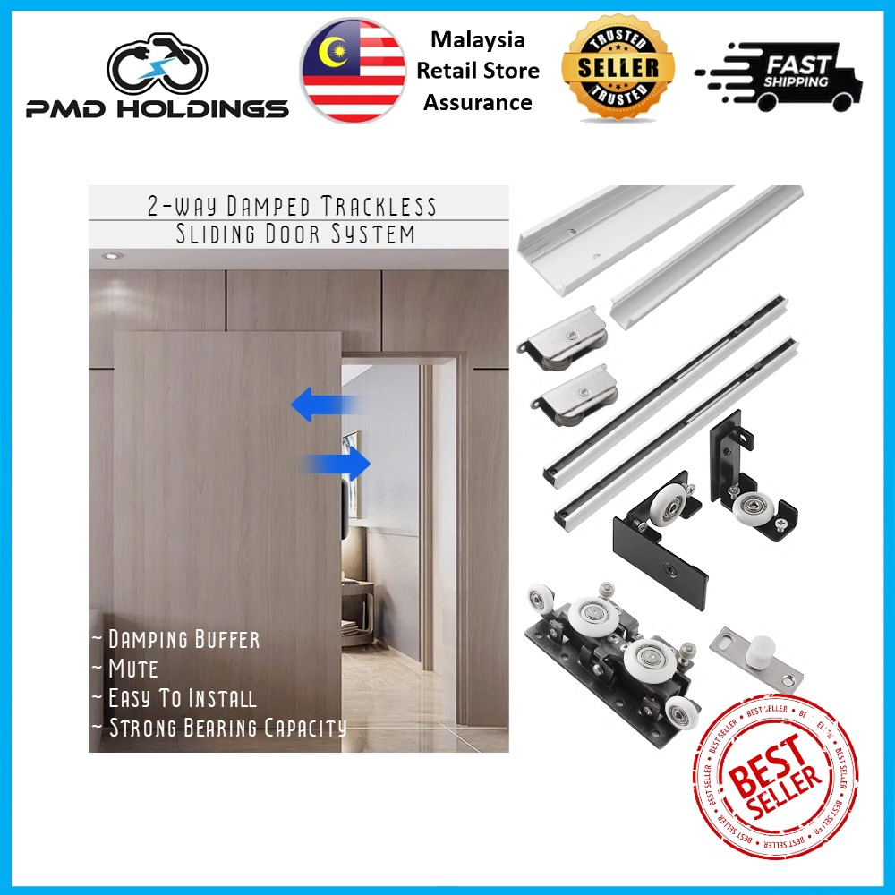 2-Way Damped Trackless Sliding Door System (Code : G-4), Furniture ...