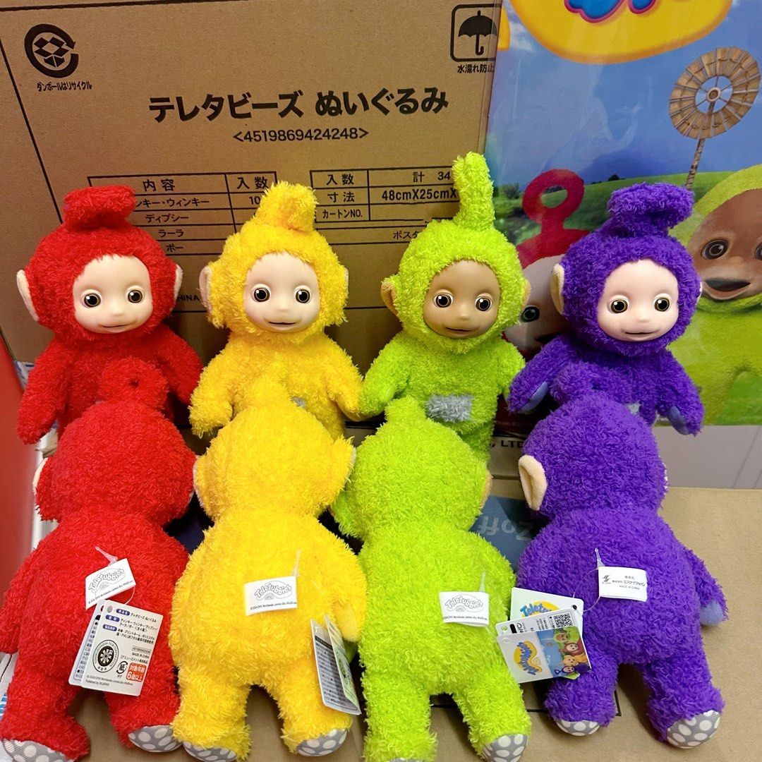 全新 日本正版景品 天線得得B Teletubbies lala po dispy tinky winky 中公仔 20cm 立體款 公仔 ...