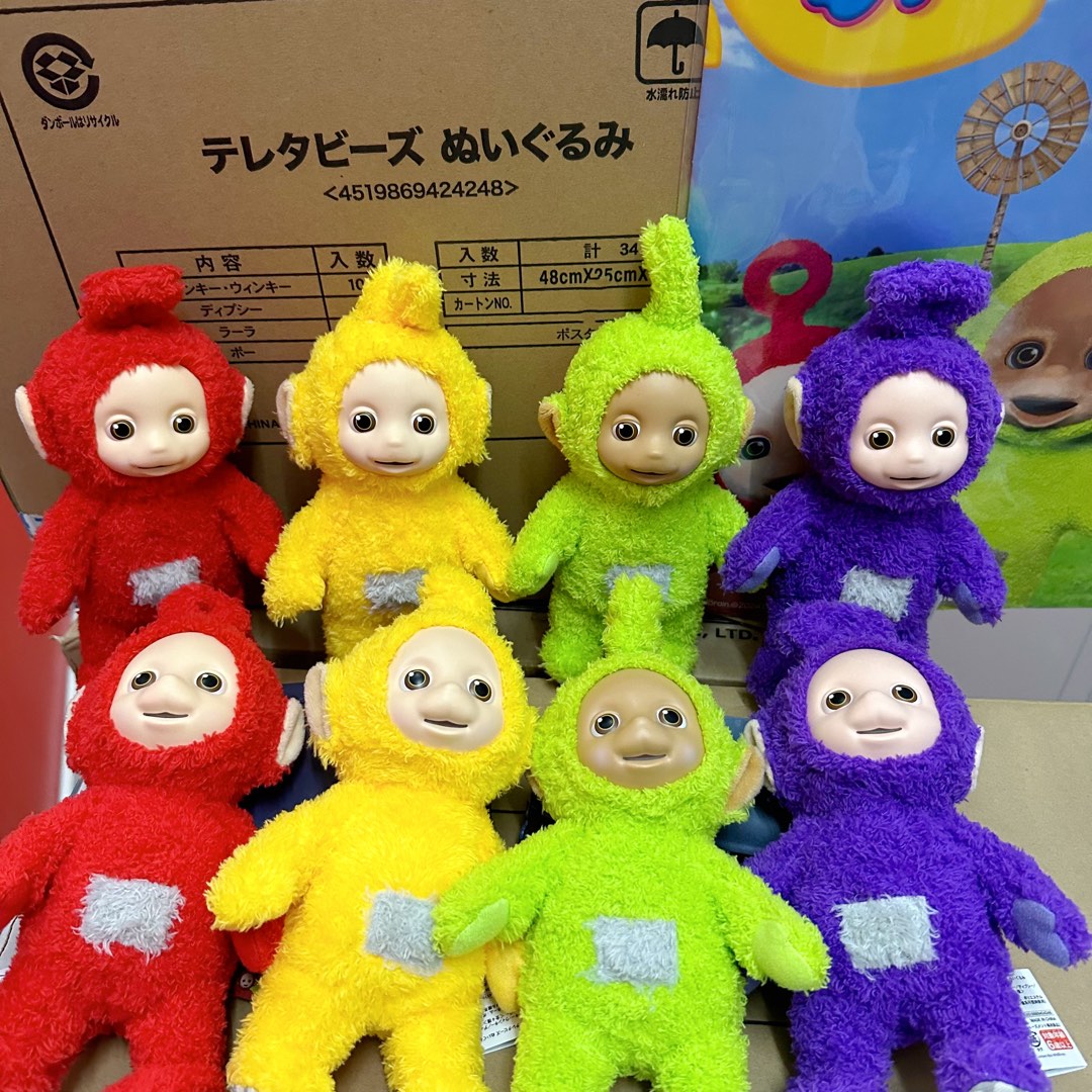全新 日本正版景品 天線得得B Teletubbies lala po dispy tinky winky 中公仔 20cm 立體款 公仔 ...