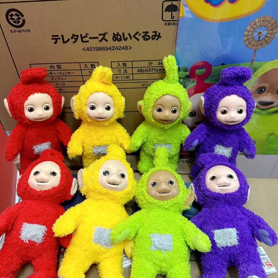 全新 日本正版景品 天線得得B Teletubbies lala po dispy tinky winky 中公仔 20cm 立體款 公仔 生日 禮物, 興趣及遊戲, 玩具 & 遊戲類 ...