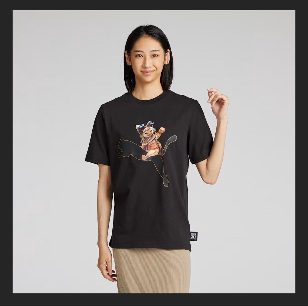 [日本] 代購 puma x monster hunter 20周年特別版, 男裝, 上身及套裝, T-shirt、恤衫、有領衫 ...