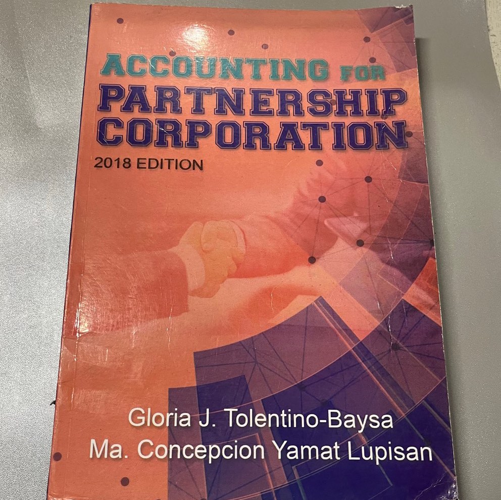 Accounting for Partnership Corporation - Baysa and Lupisan, Hobbies ...