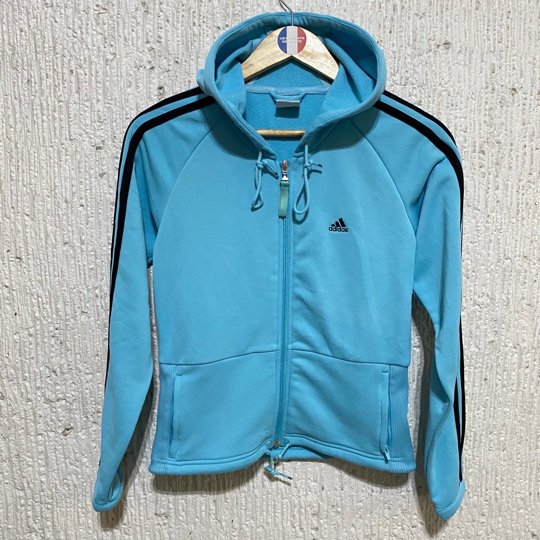 ADIDAS Girls Track Jacket, Women's Fashion, Activewear on Carousell