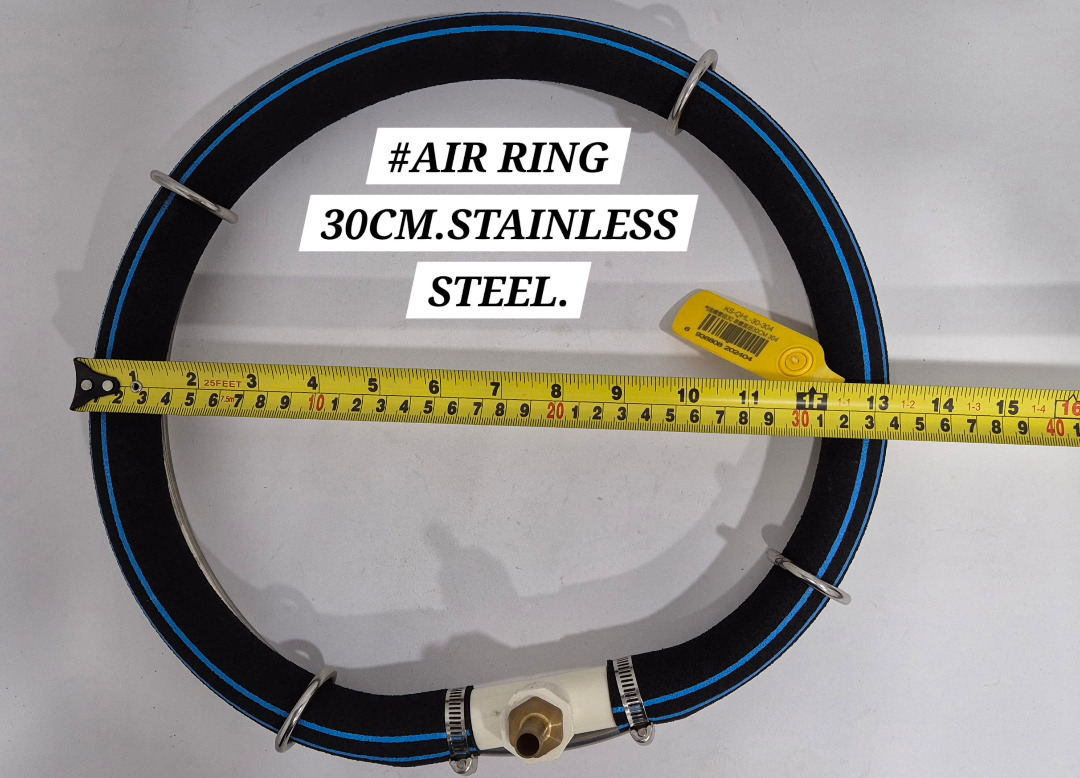 Air Ring Stainless Steel Aquarium Tank Pond Aeration Ikan Kolam ...