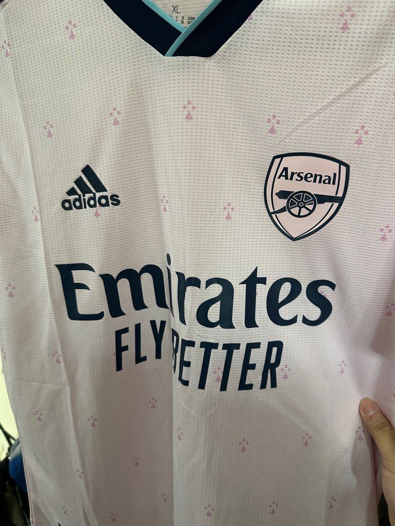 Arsenal Adidas 2022/2023 third kit away pink adidas player issue bukayo ...