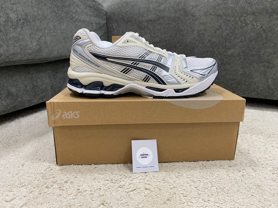 ASICS GEL KAYANO 14 WHITE MIDNIGHT WMNS, Men's Fashion, Footwear ...