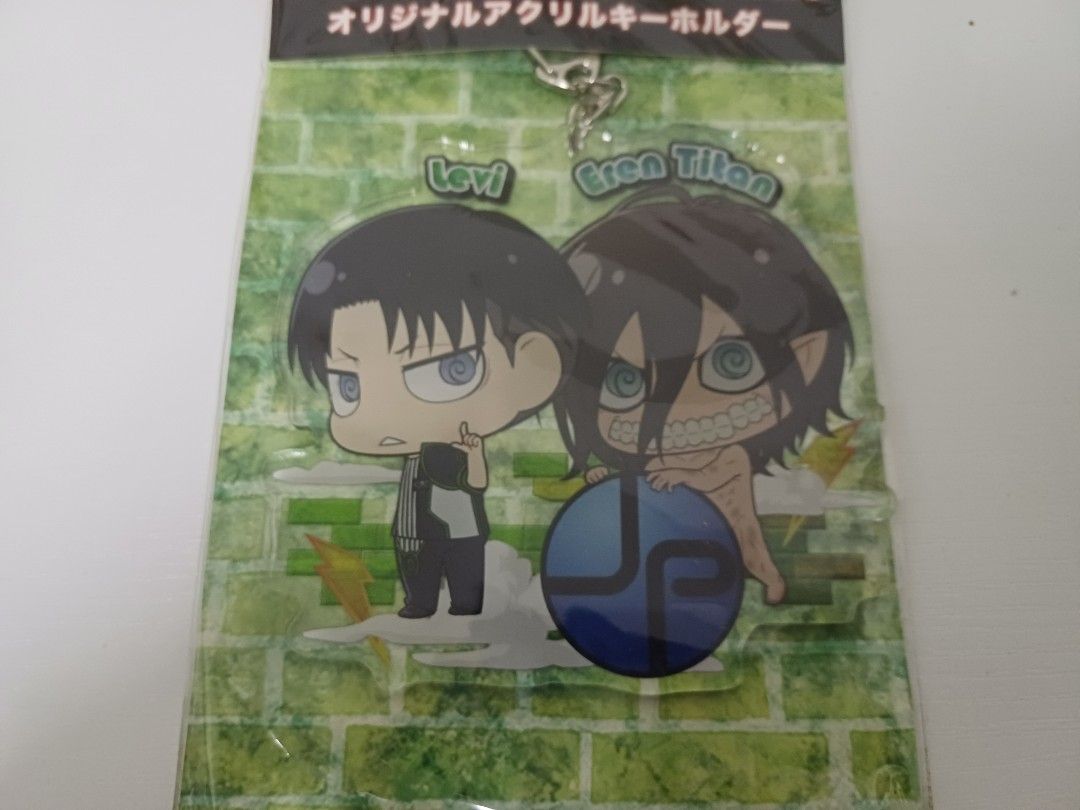 Attack On Titan keychain Levi Eren Joypolis, Hobbies & Toys ...