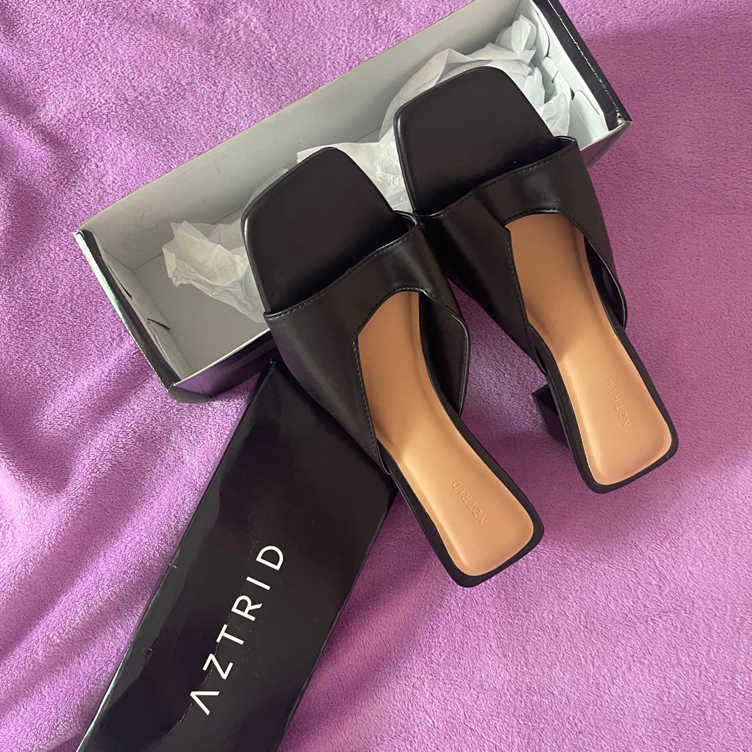 AZTRID BLACK HEELS, Women's Fashion, Footwear, Heels on Carousell