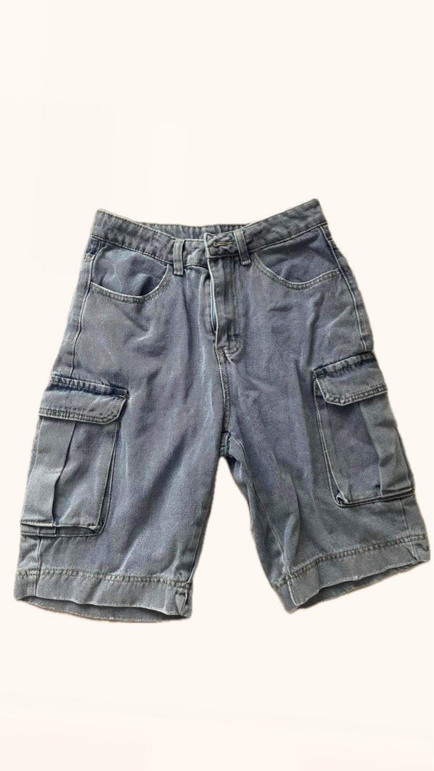 BAGGY DENIM JORTS, Women's Fashion, Bottoms, Shorts on Carousell
