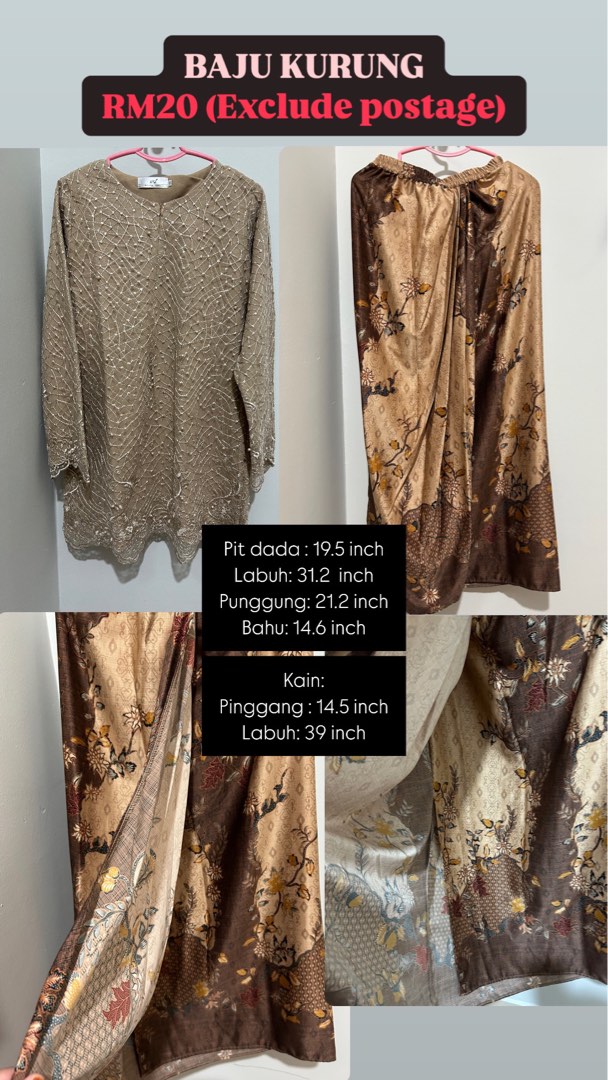 BAJU KURUNG LACE BERCORAK BATIK, Women's Fashion, Muslimah Fashion ...