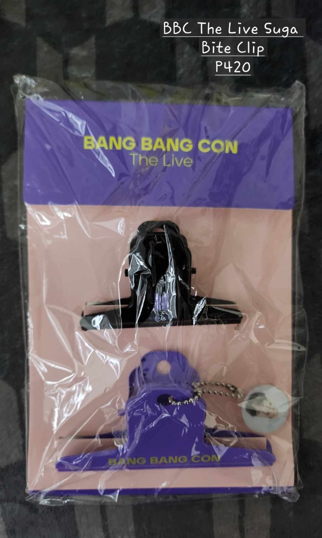 Bang Bang Con The Live SUGA Bite Clip, Hobbies & Toys, Stationary ...