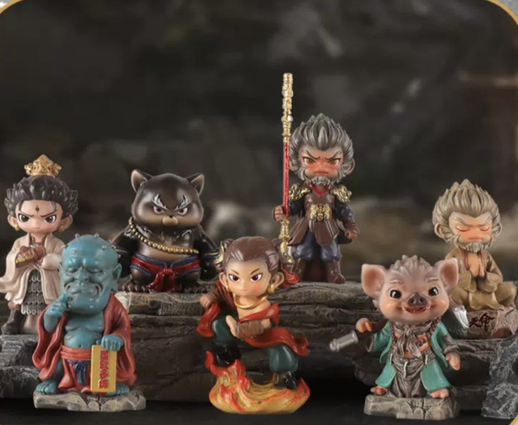 [Free Delivery] Black myth Wukong blind box Full set box of 6, Hobbies ...