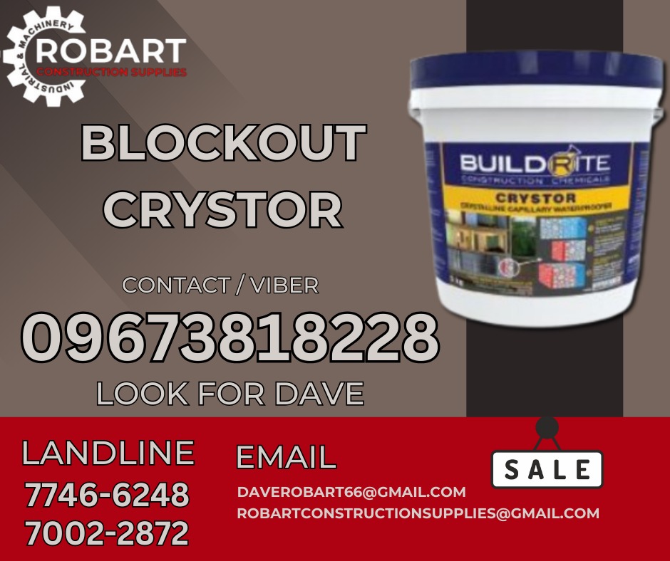 BLOCKOUT CRYSTOR BUILDRITE, Commercial & Industrial, Industrial ...