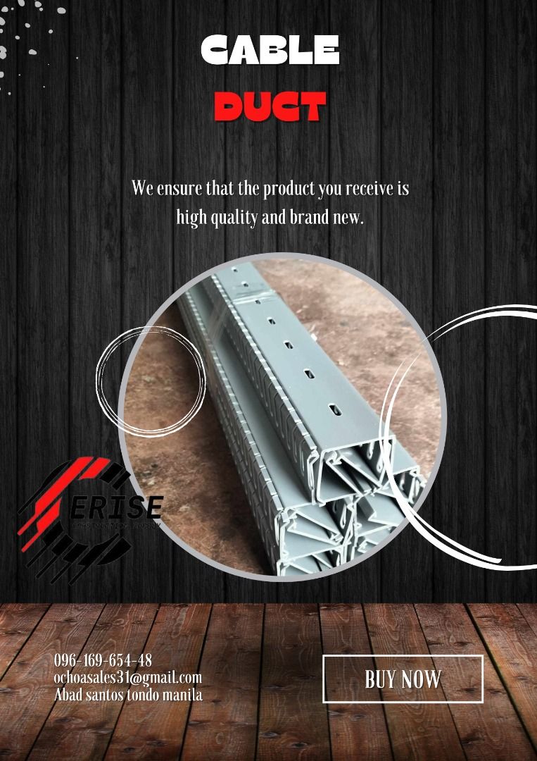 CABLE DUCT, Commercial & Industrial, Construction & Building Materials on Carousell