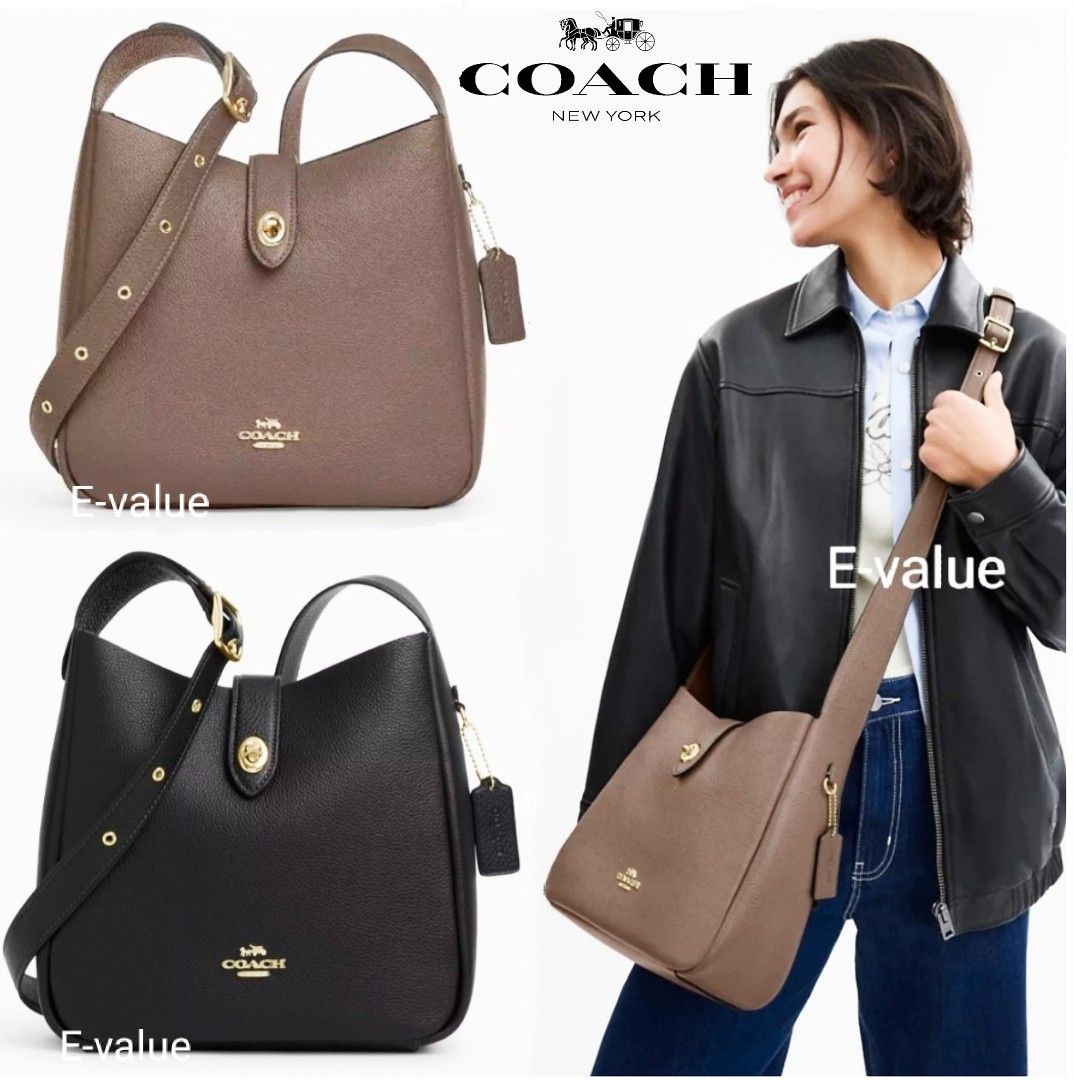 Coach Original Black / Stone Brown Hadley Convertible Crossbody ...