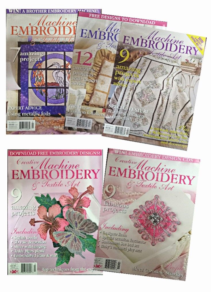 CREATIVE MACHINE EMBROIDERY & TEXTILE ART | WITH PATTERN SHEET IN EVERY ...