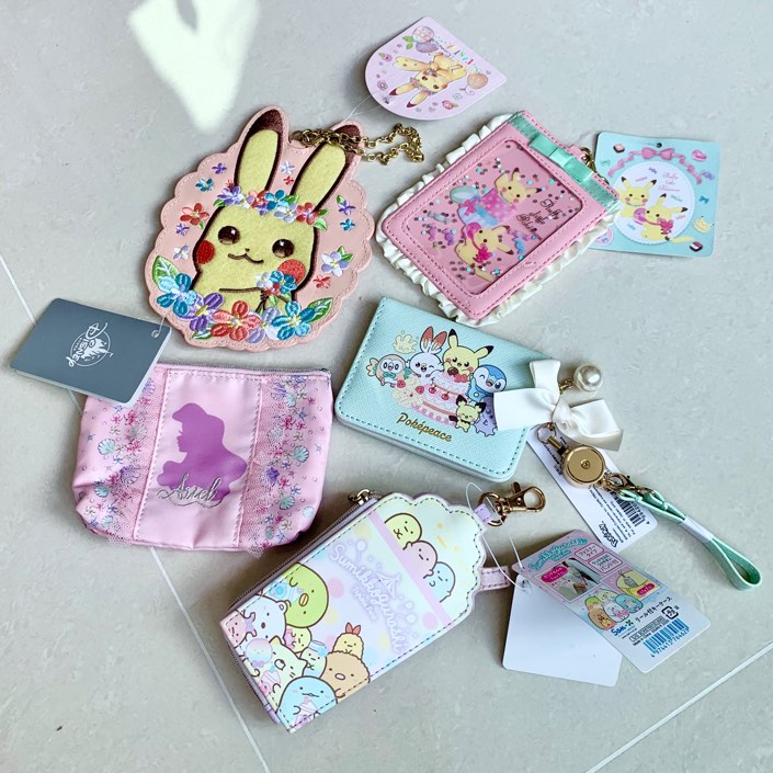 Cute Assorted Train/MRT/Bus Passes & Pouches - Pokemon/Ariel/Sumikko ...