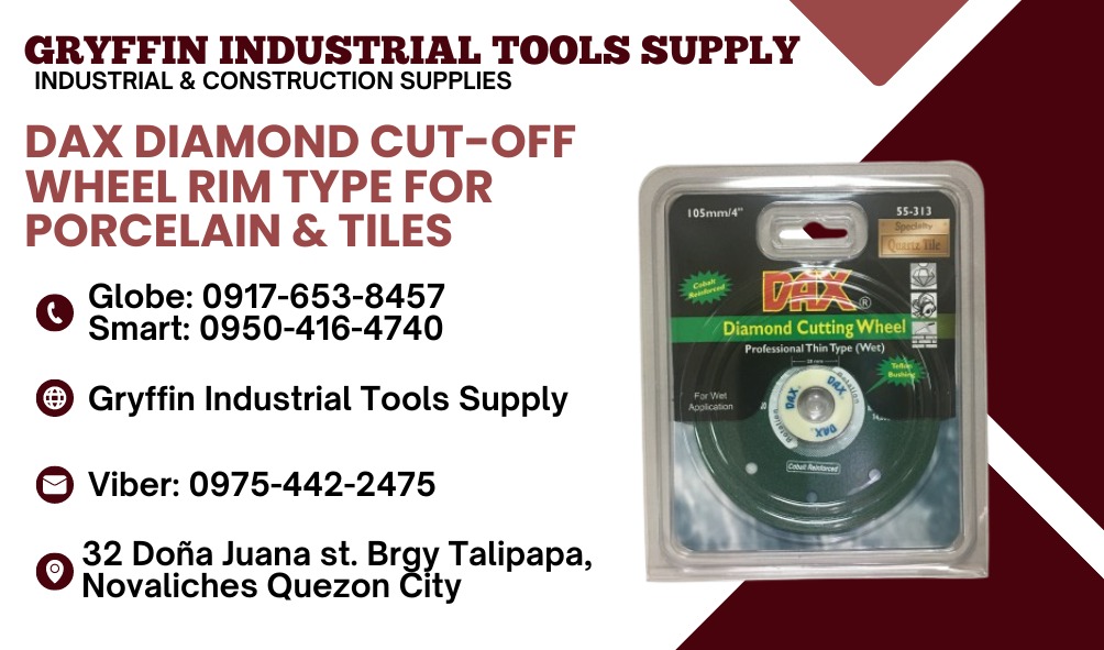 Dax Diamond Cut-Off Wheel Rim Type for Porcelain & Tiles, Commercial ...