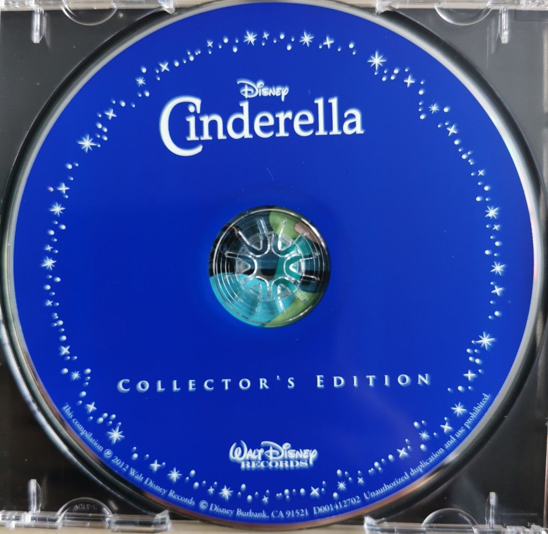 Disney Soundtrack: Cinderella (Made In USA) Collector's Edition RARE ...