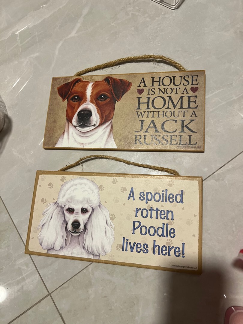 Dogs signage, Furniture & Home Living, Home Decor Accessories, Wall ...
