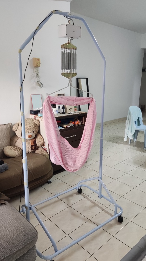 Electric cradle with stand and net (full set), Babies & Kids, Baby ...