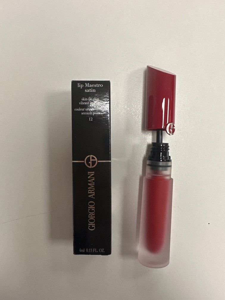Giorgio Armani Lip Maestro Satin, Beauty & Personal Care, Face, Makeup ...