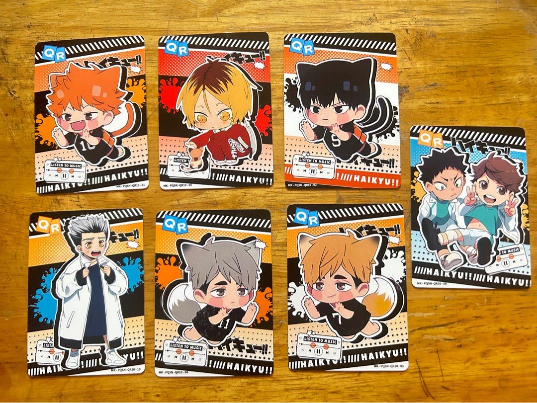 Haikyuu collectible cards ccg INDIVIDUALS (kenma, hinata, kageyama, etc ...