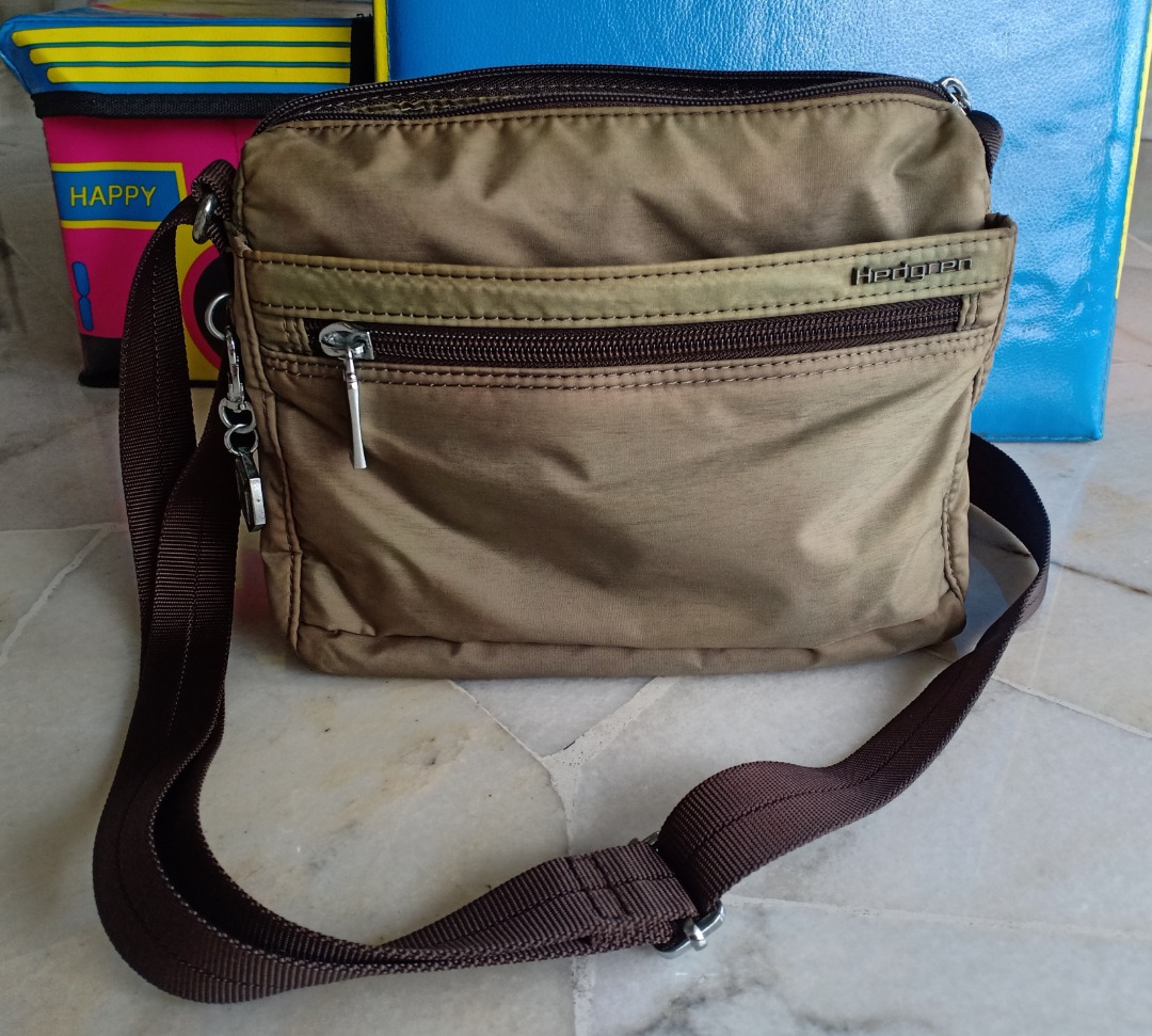 Hedgren Brown Shoulder and Sling Bag with RFID pocket, Women's Fashion ...