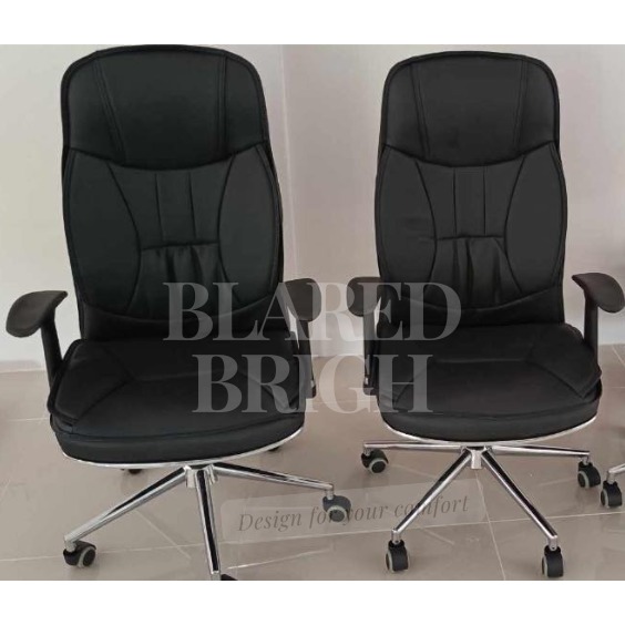 High Back chair | leatherette black | Office furniture Partition ...