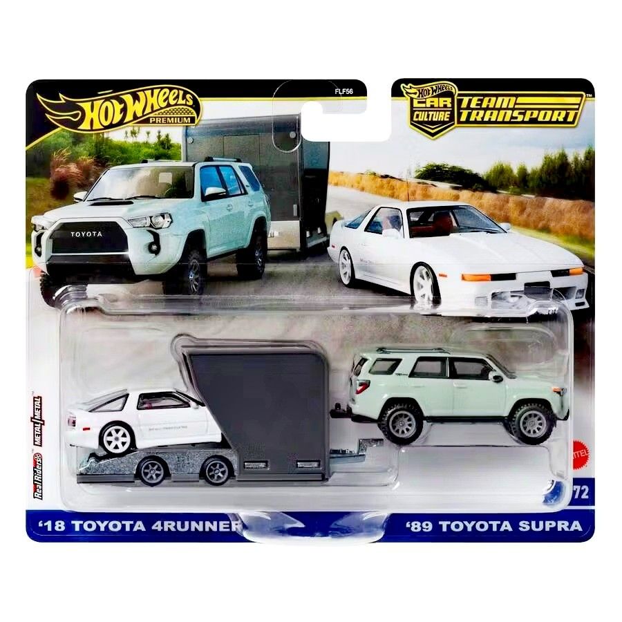 HOT WHEELS PREMIUM CAR CULTURE Team Transport '18 Toyota 4Runner +' 89 ...