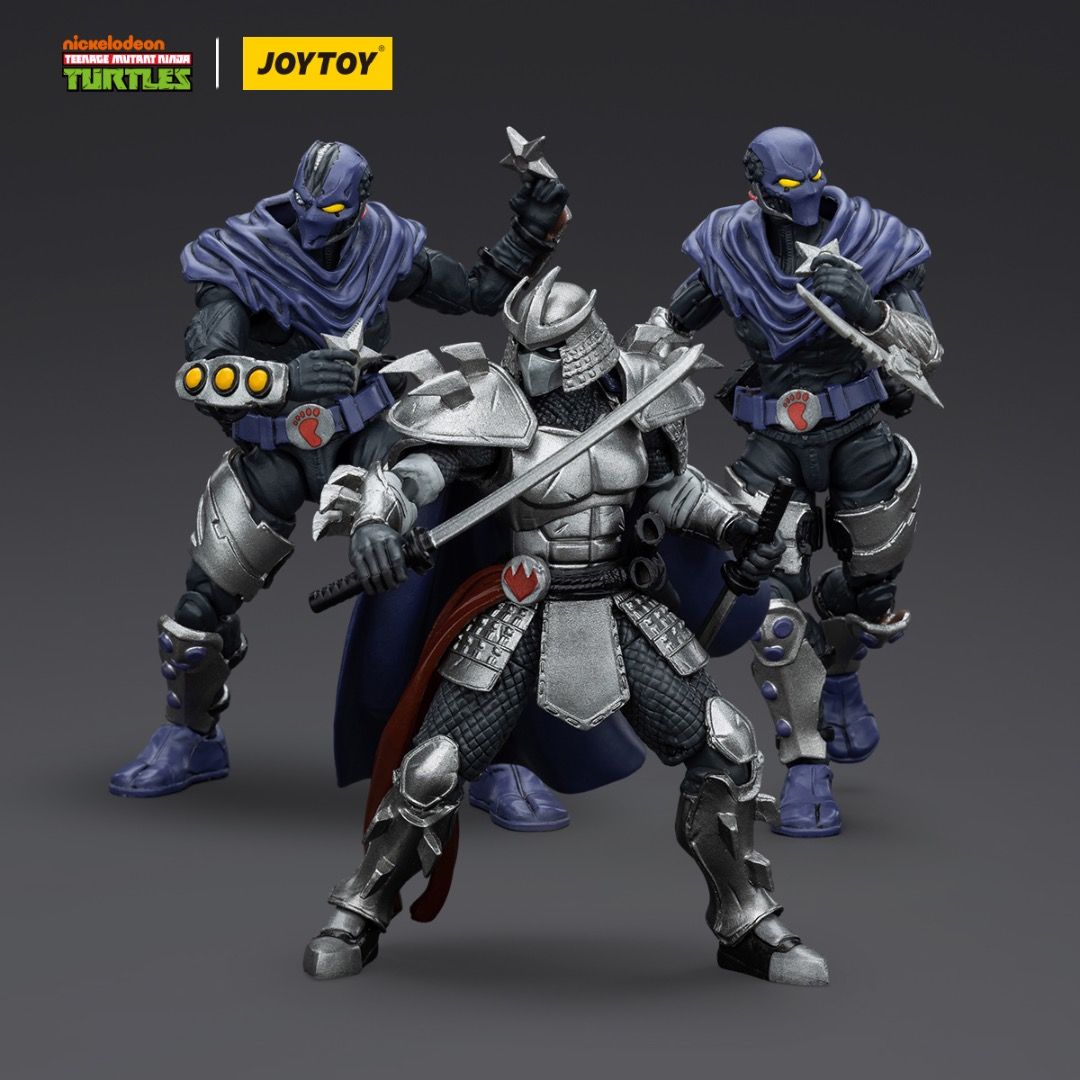 Joy Toy 1/18th scale TMNT Shredder & Foot Clan A&B Set, Hobbies & Toys ...