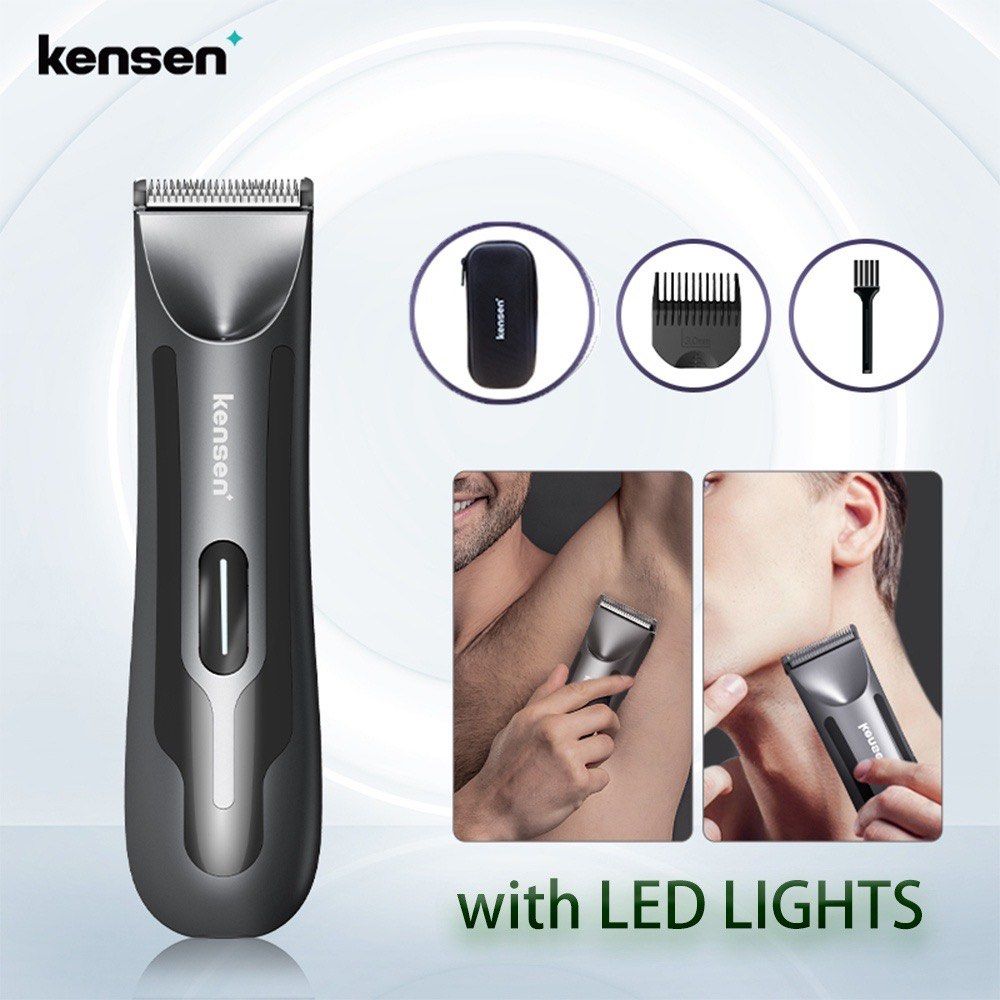 Kensen Body Hair Trimmer For Men Pubic Shaver Electric Groomer ...