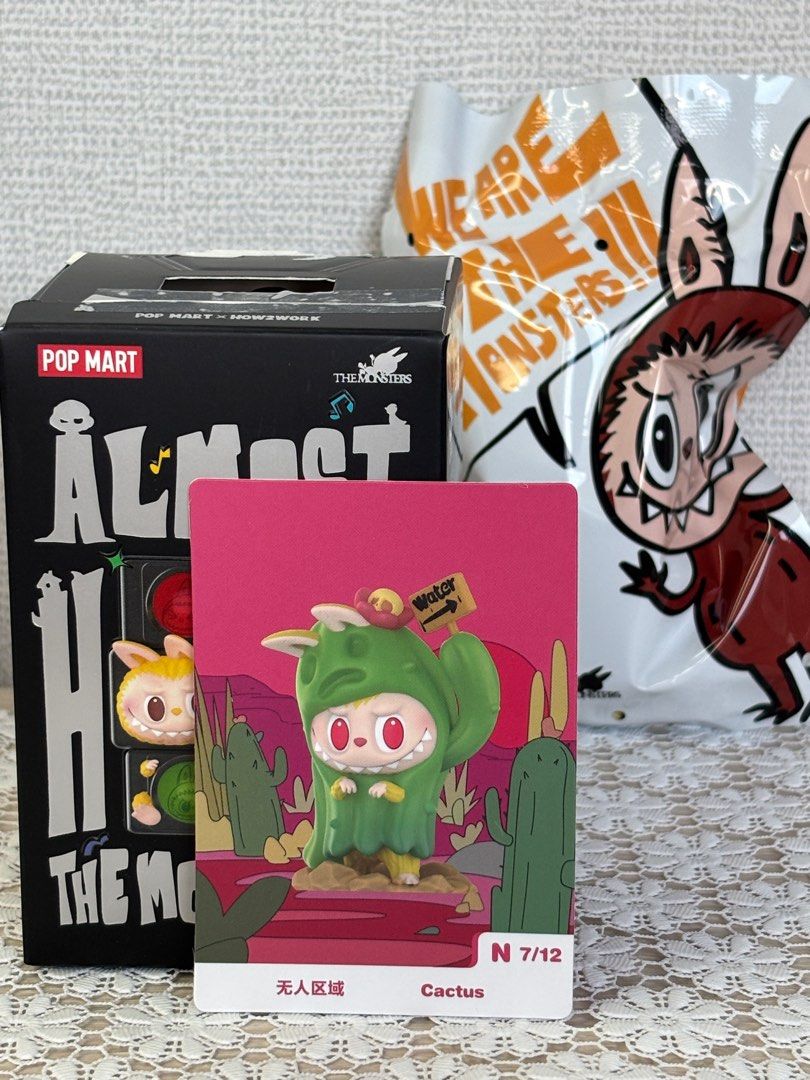 Labubu Almost Hidden ( Cactus) Figurine - Authentic, Hobbies & Toys ...