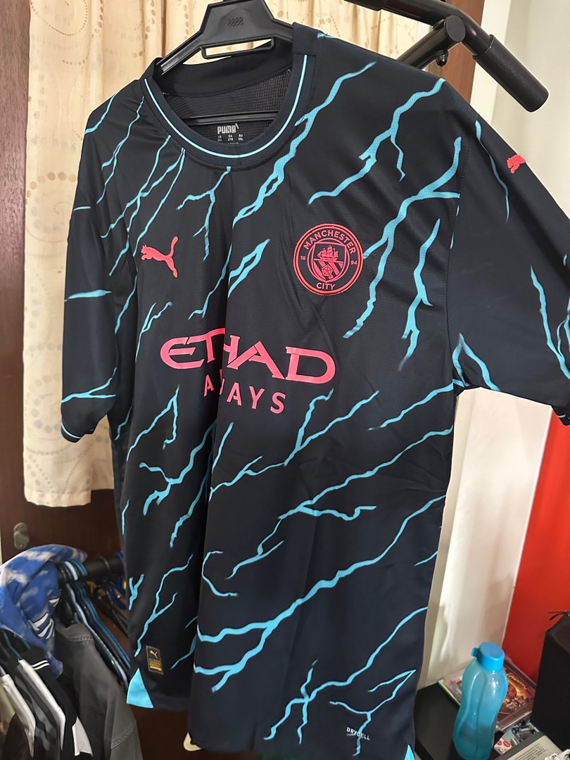 Manchester City 2023/2024 third kit away lightning thunder puma, Men's ...