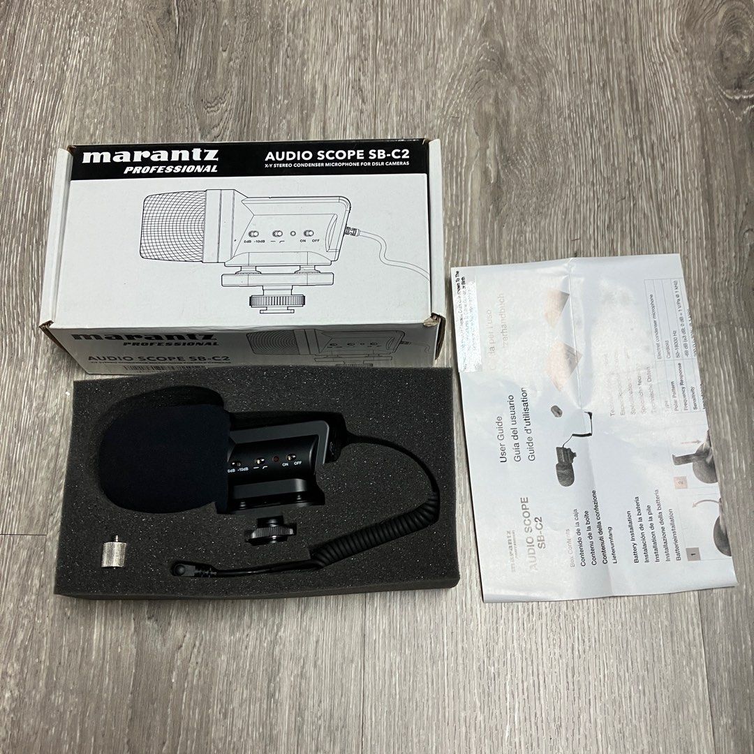 Marantz Camera Mounted Stereo Mic SB-C2, Audio, Microphones on Carousell