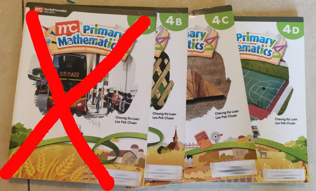 MC Primary Mathematics Primary 4 (4B,4C,4D), 興趣及遊戲, 書本 & 文具, 教科書 - Carousell