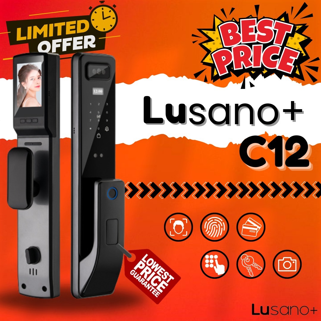 [NEW LAUNCH] LUSANO CHEAPEST C12 FACE RECOGNITION PUSH PULL LOCK WITH ...