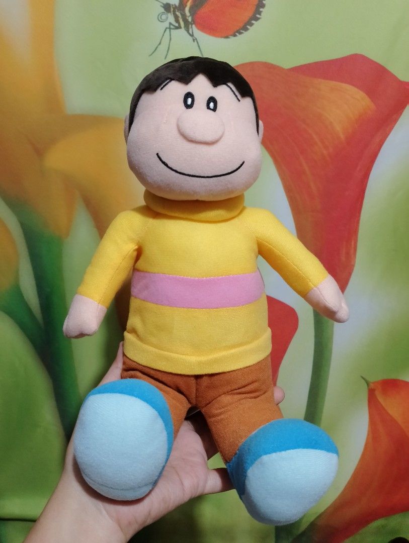 Original Doraemon friend Gian Takeshi plush collectible stuffed toy ...
