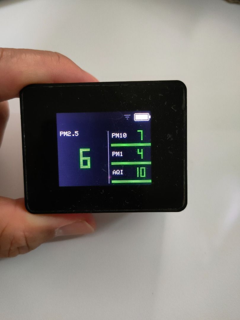 PM2.5 air quality sensor meter, small with rechargeable battery inside ...