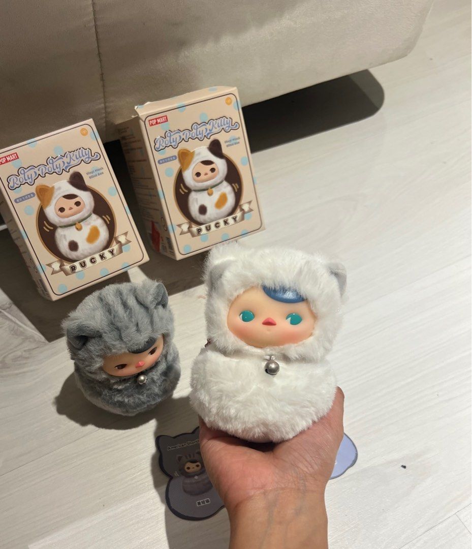Popmart Pucky roly poly kitty, Hobbies & Toys, Toys & Games on Carousell