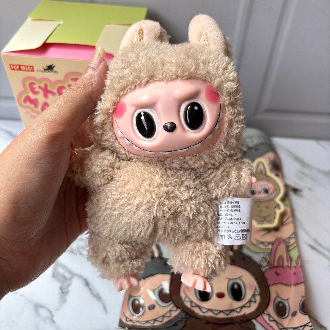READY STOCK LABUBU The Monster Boneka Key Chain Exciting Macaron Face ...