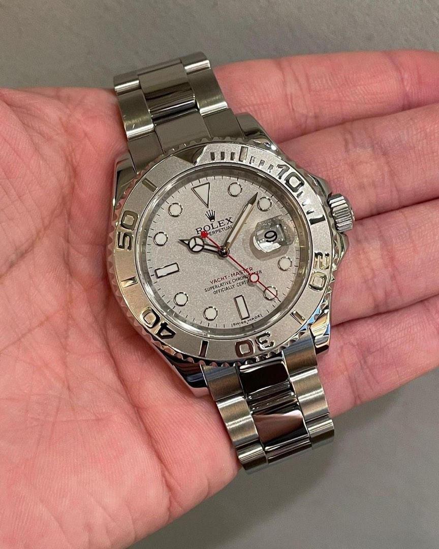Rolex Yachtmaster 16622 Platinum Bezel 40mm, Luxury, Watches on Carousell