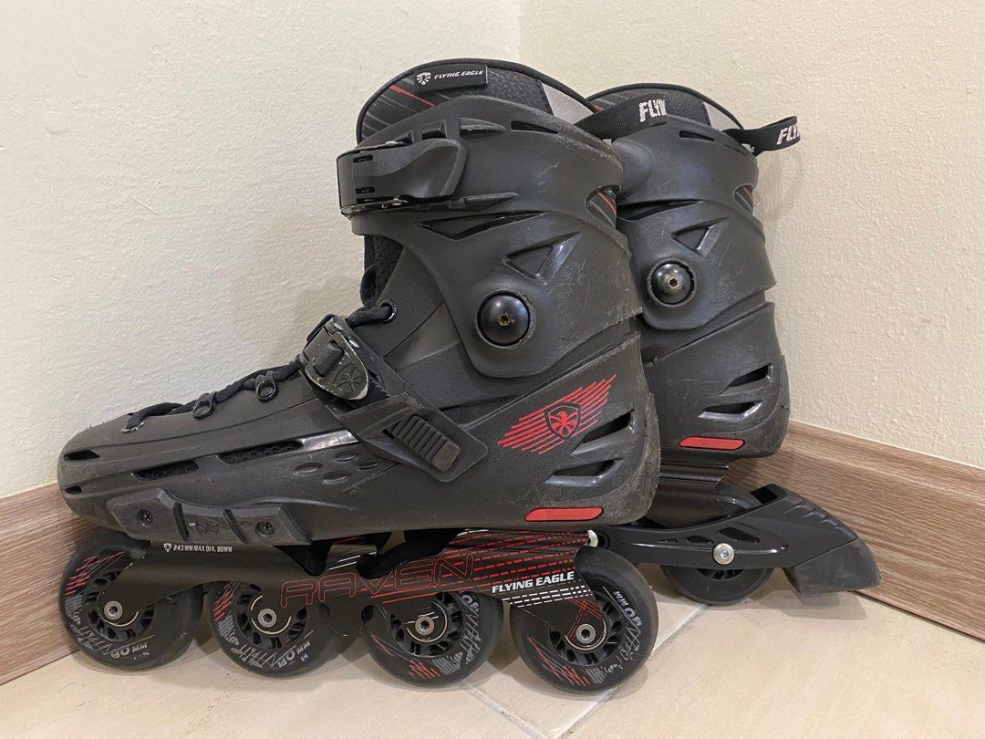Roller / Inline Skates Flying Eagle F4 Raven Set Size EU44, Sports ...