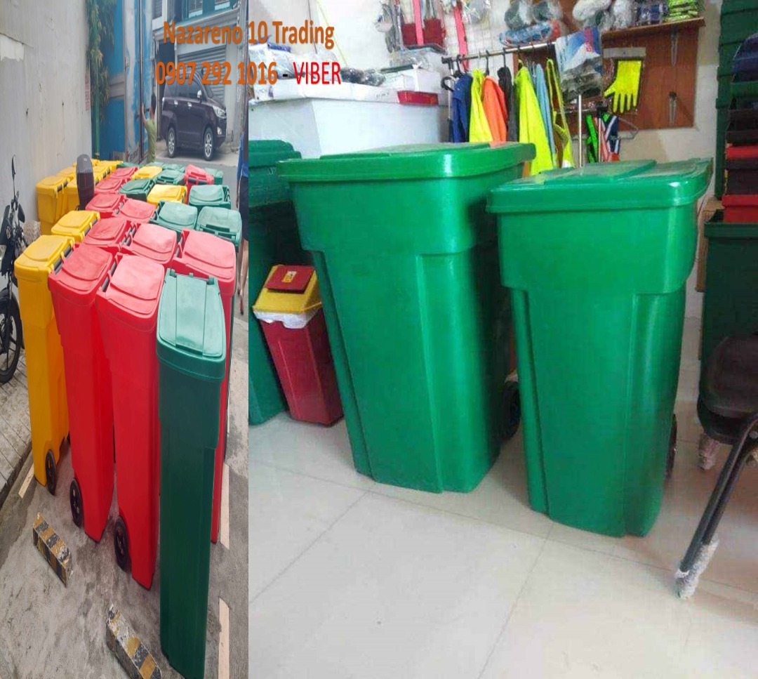 Rolling bin trash bin w/wheels 576, Furniture & Home Living, Cleaning ...