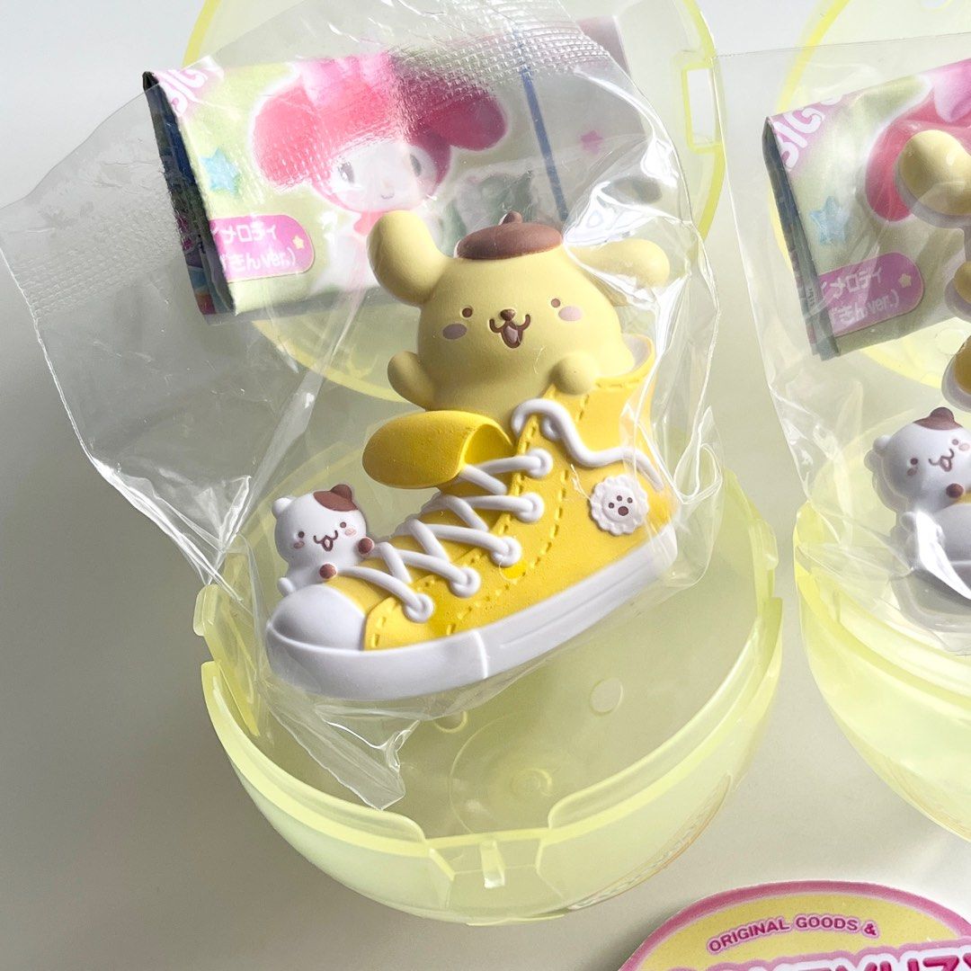 Sanrio Pompompurin Clip Gashapon, Hobbies & Toys, Toys & Games on Carousell
