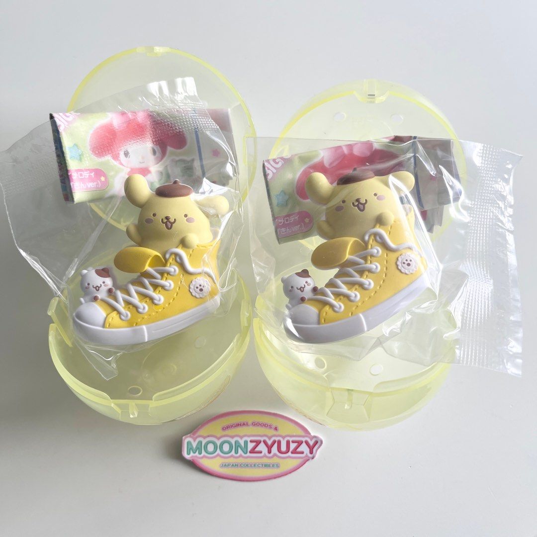 Sanrio Pompompurin Clip Gashapon, Hobbies & Toys, Toys & Games on Carousell